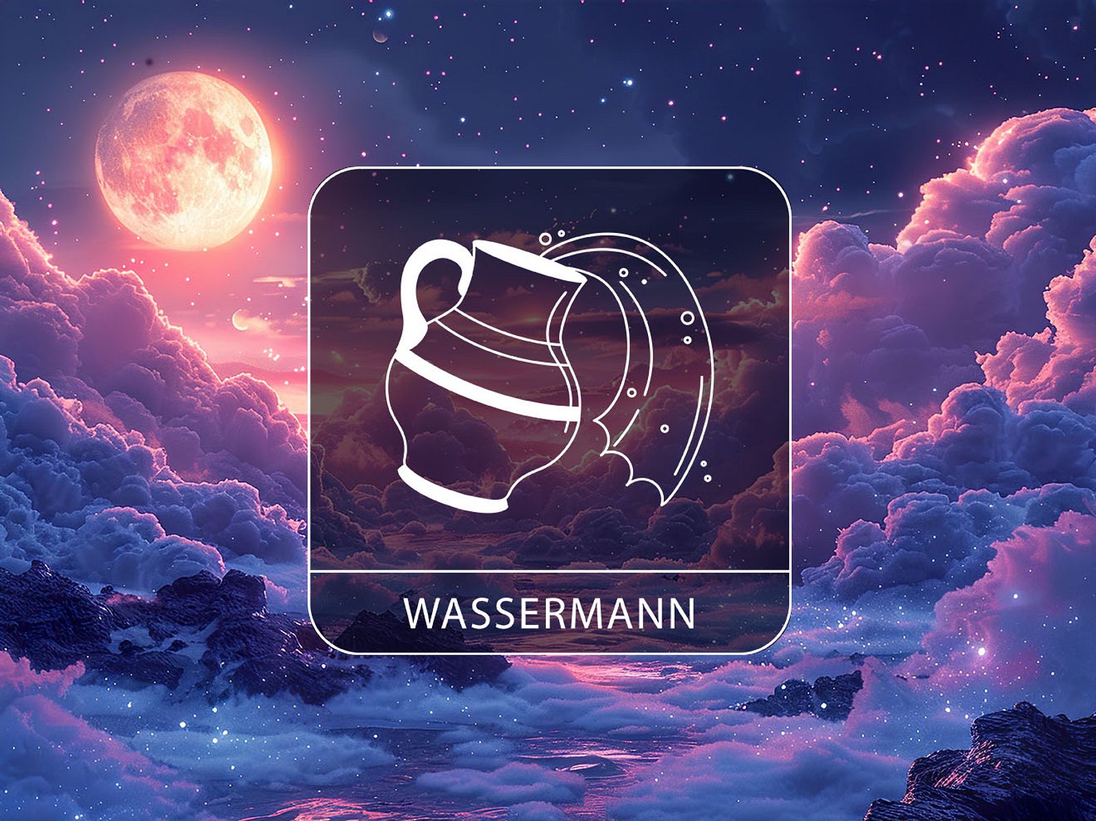 Das Horoskop für die Vollmond-Woche ab dem 07.04.2025: Sternzeichen Wassermann | Astrowoche